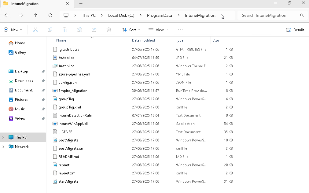 Intune Device Migration