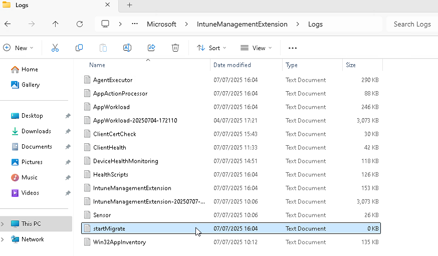 Intune Device Migration