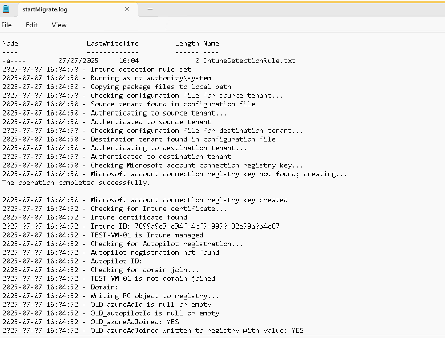 Intune Device Migration